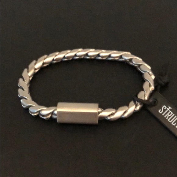 STRUCTURE BY NES | Accessories | Mens Stainless Steel Chain Link ...